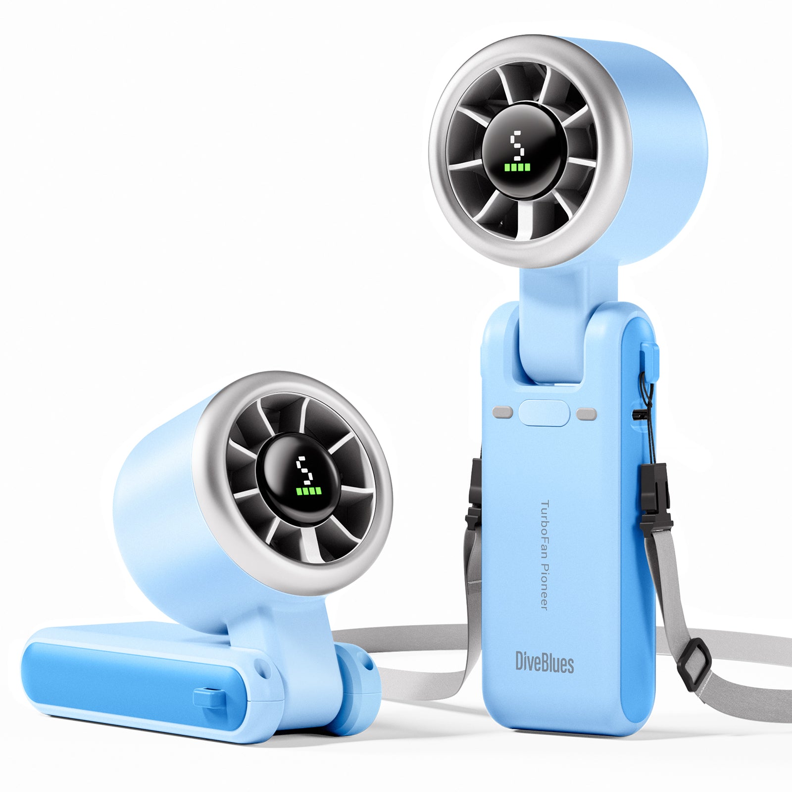 Rechargeable Personal Fan With LED IceRush Turbo - Mini Cooling Fan ...